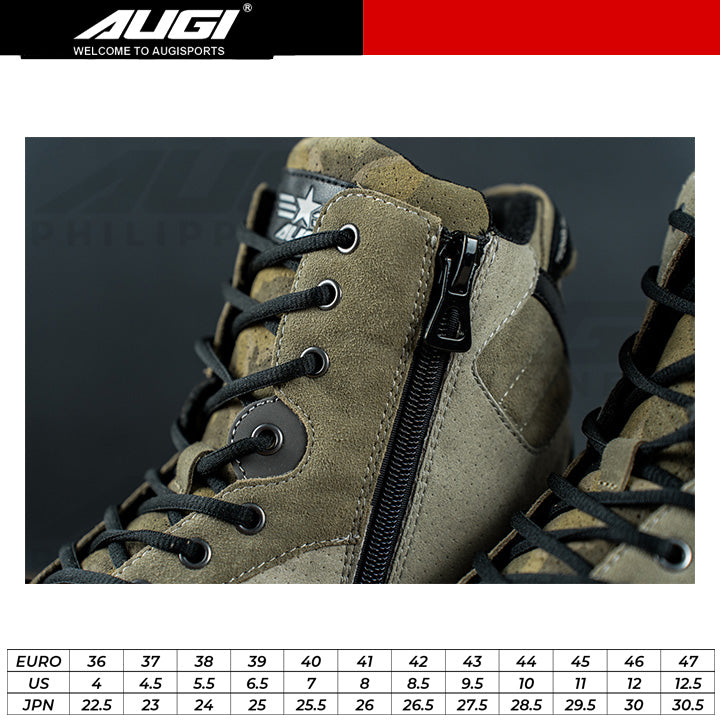 AUGI Urban Boots AU-10 Black Grey – TRIUMPH JT MNL